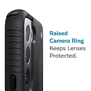 Speck Black Samsung Galaxy S22 Case - Drop Protection, Extra Grip, Scratch Resistant & Shock-Absorbent Case for Galaxy S22 Phones - Slim Design Grip Protection - Grip Case Presidio2