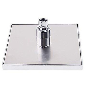 eoocvt 8 inch Square 7 Colors Automatic Changing LED Shower Head Bathroom Showerheads Sprinkler