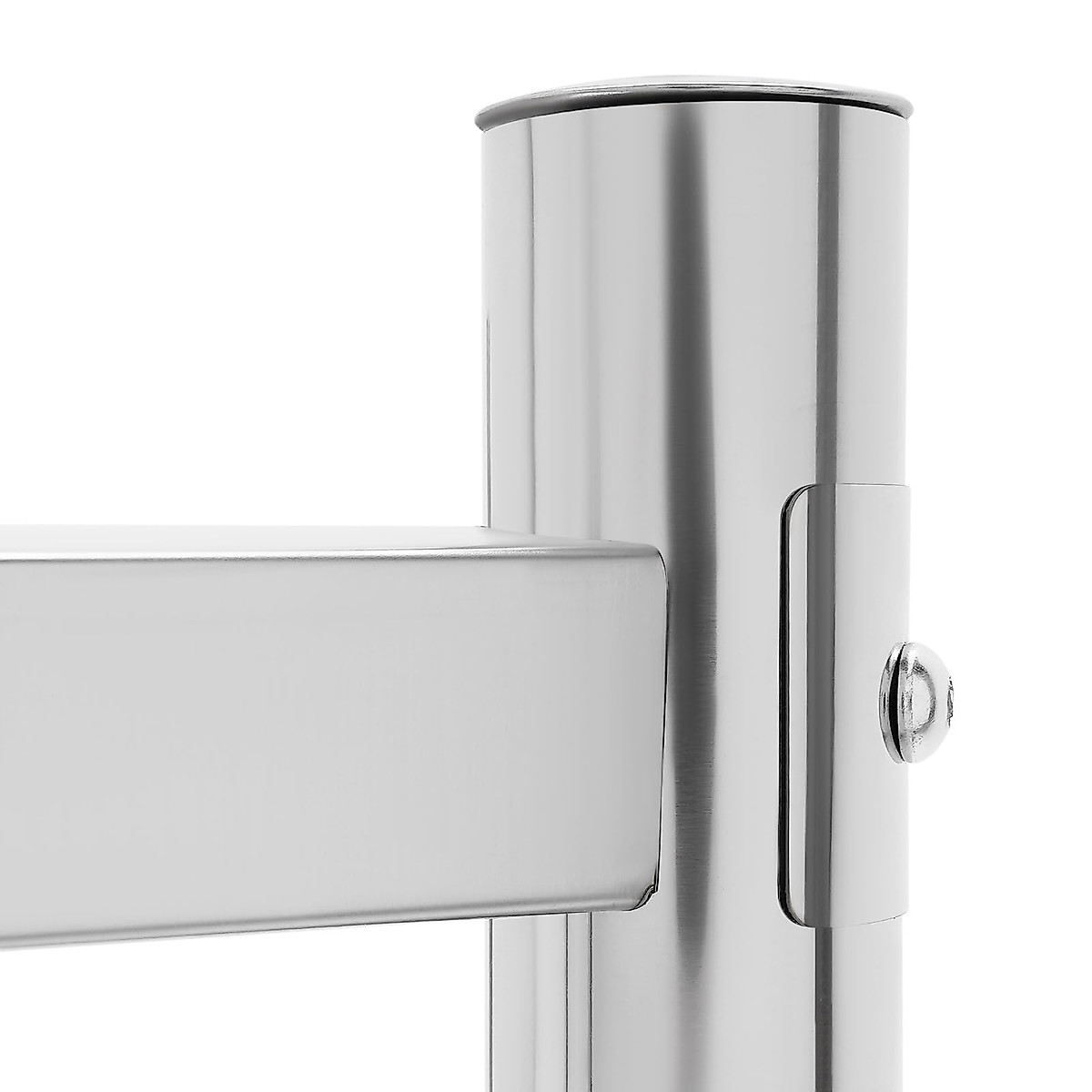 Rosyouth 2 Tier Stainless Steel Shelving, Adjustable Storage Shelf Metal Storage Rack, 12" x 36" Multipurpose Metal Storage Utility Rack Shelf for Laundry Garage Bathroom Pantry Closet Office