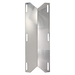 2-Pack BBQ Grill Heat Shield Plate Tent Replacement Parts for Jenn Air 720-0138-NG - Compatible Barbeque Stainless Steel Flame Tamer, Guard, Deflector, Flavorizer Bar, Vaporizer Bar, Burner Cover