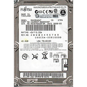 Fujitsu MHV2040AT 40GB UDMA/100 4200RPM 2MB 2.5-Inch Notebook Hard Drive