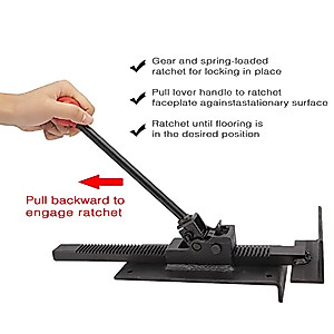 Hardwood Flooring Jack Tool for Laminate Flooring Installation Wood Floor Jack Install Tool - Professional Hardwood Flooring Jack Positioning Tool