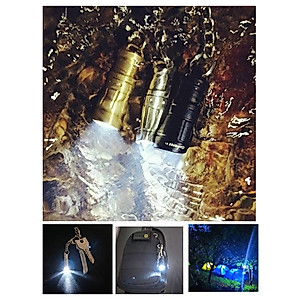 Nitefox e1 Smallest Super Tiny Keychain Flashlight Bright Long Lifetime Waterproof Key Ring Light for Everyday EDC Emergency Dog Walking Sleeping Reading Nice Gift for Family Kids Parents Friends