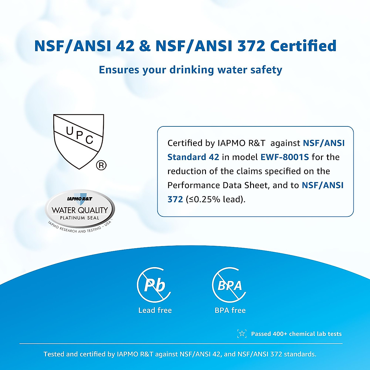 Filterlogic 3US-PF01 Under Sink Water Filter, Replacement for Advanced 3US-PF01, 3US-MAX-F01H, 3US-PF01H, Delta RP78702, Manitowoc K-00337, K-00338, HF20, HF25, HF27, HF25-S, HF20-I, Pack of 1