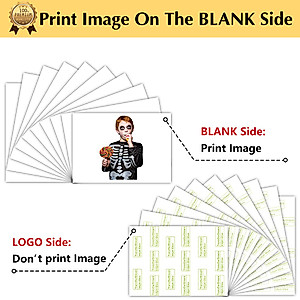 TransOurDream Heat Transfer Paper for Dark T Shirts (10 Sheets, 8.5x11'') GLOW IN THE DARK Iron on Transfers Paper Printable Heat Transfer Vinyl for Inkjet Printer