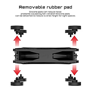 upHere N12U06 USB Fan,Dynamic Rainbow LED,Silent 120mm Fan for Computer Cases Computer Cabinet PlayStation Xbox Cooling