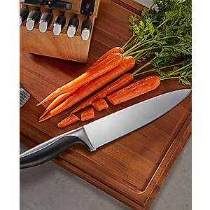 Chicago Cutlery Avondale (12-PC) Built-In Sharpener Kitchen Knife Block Set with Steak Knives, Ergonomic Handles and Sharp Stainless Steel Professional Chef Knife Set