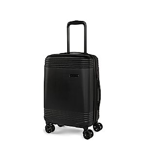 Bugatti Nashville Collection 20 Inch Hard Shell Spinner Carry On Bag for Airplanes, Hardside Expandable Suitcase with 360-Degree Spinner Wheels, Retractable Handle, Airline Approved, Black