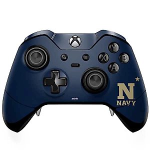 Skinit Decal Gaming Skin Compatible with Xbox One Elite Controller - Officially Licensed College United States Naval Academy Design