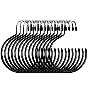 gofidin Scarf Ring Hangers Tank Tops Belt Hanger Non-Slip Ties Hanging Hook Non-Snag Closet Organizer Accessory Metal