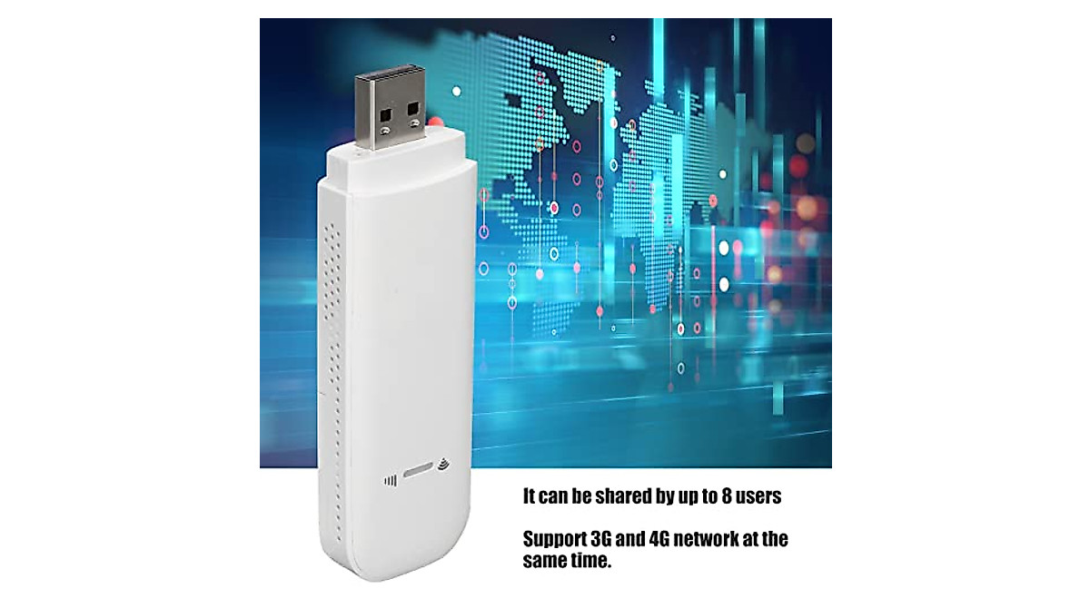 4G WiFi Router, Portable 4G LTE USB Modem Dongle, Wireless Hotspot ...
