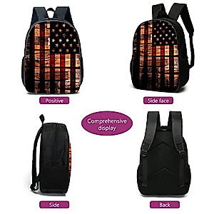 American Flag Backpack Large Capacity Laptop Backpack Travel Bag for Boys Girls 16 Inches