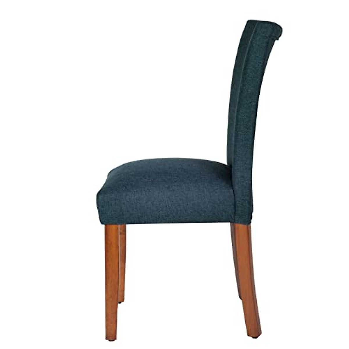 HomePop Parsons Classic Upholstered Accent Dining Chair, Set of 2, Navy