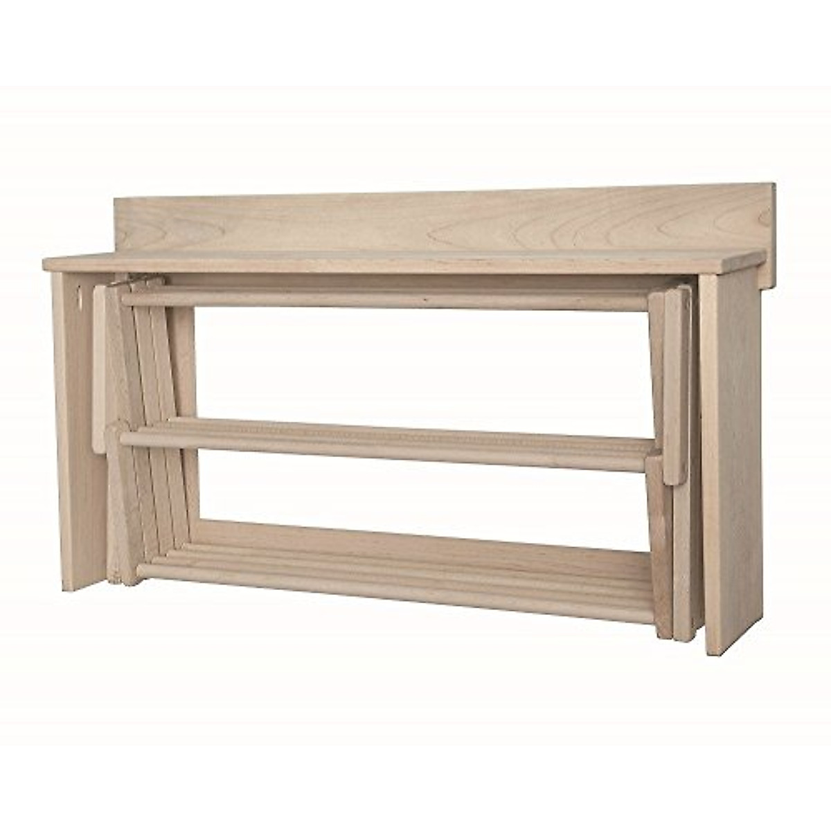 30" Accordion Drying Rack Laundry Room Storage Wall Shelf