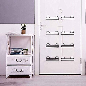 N/A Paste Wrought Iron Shoe Rack Bathroom Slippers Shelf Home Living Room Creative Shoe Hook Suction Wall-Mounted Shoe Rack