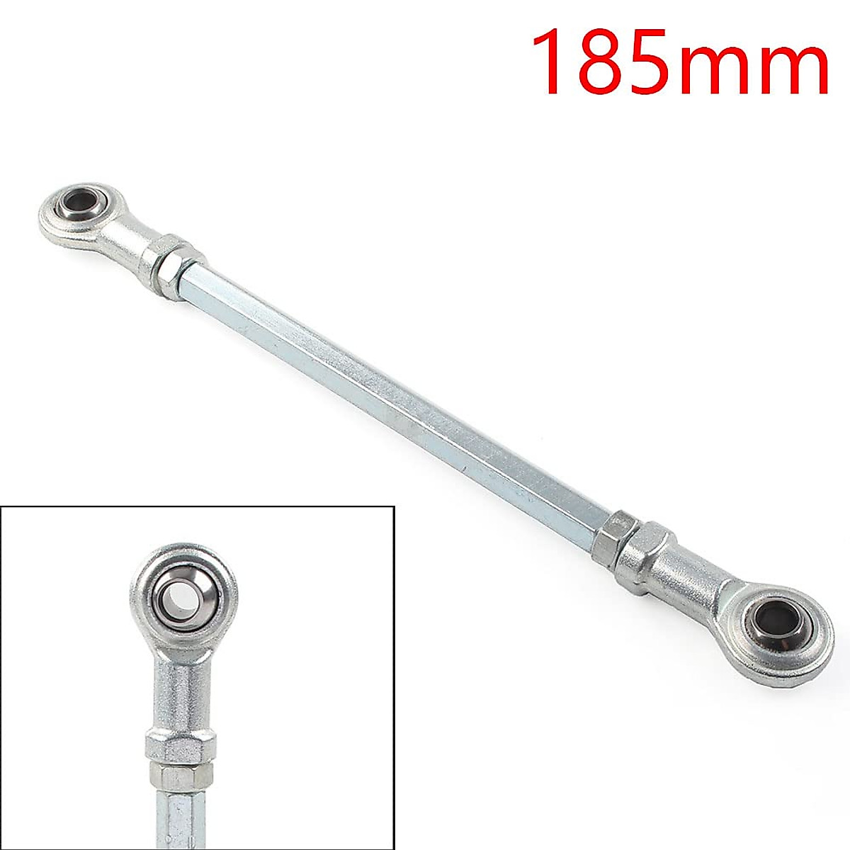 DAMAI 185mm Steering Tie Rod kit Ball Joint M8 Ball Joiner Bolt Tie Rod for 50cc 70cc 90cc 110cc 125cc 200cc 250cc Quad Dirt Bike ATV Go Kart