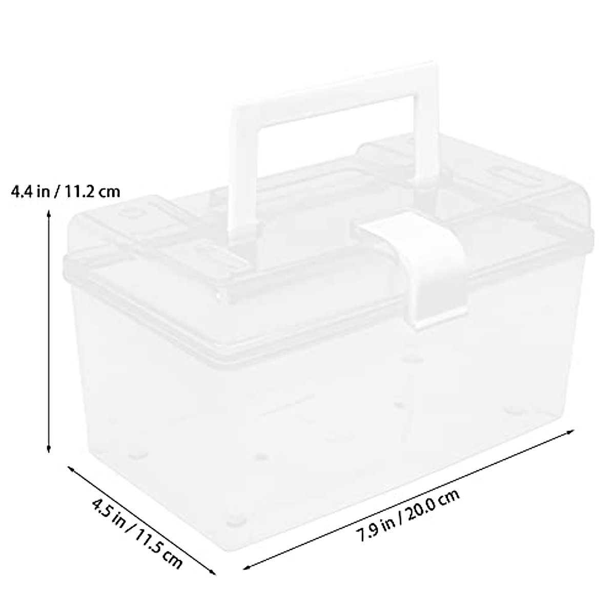 balacoo Plastic Storage Bins with Lids: Clear Latching Box, Plastic Storage Bin with Handle, Storage Bin Tote Organizing Container