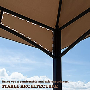 Kozyard Andra 8'X5' Soft Top Barbecue (BBQ) Grill Canopy (Tent) with 4pcs Magnetic Detachable LED Light