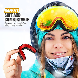 Mengdger Youth Mouth Guard Football MouthGuard Sports Kids Boys Mouthpiece Teeth Braces EVA Double Colored for MMA Boxing Rugby Kickboxing Taekwondo Softball Lacrosse(3 Pack)