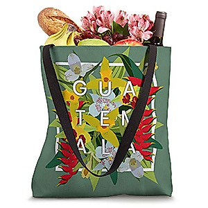 Flowers of Guatemala Word Art - Guatemalan Pride Tote Bag