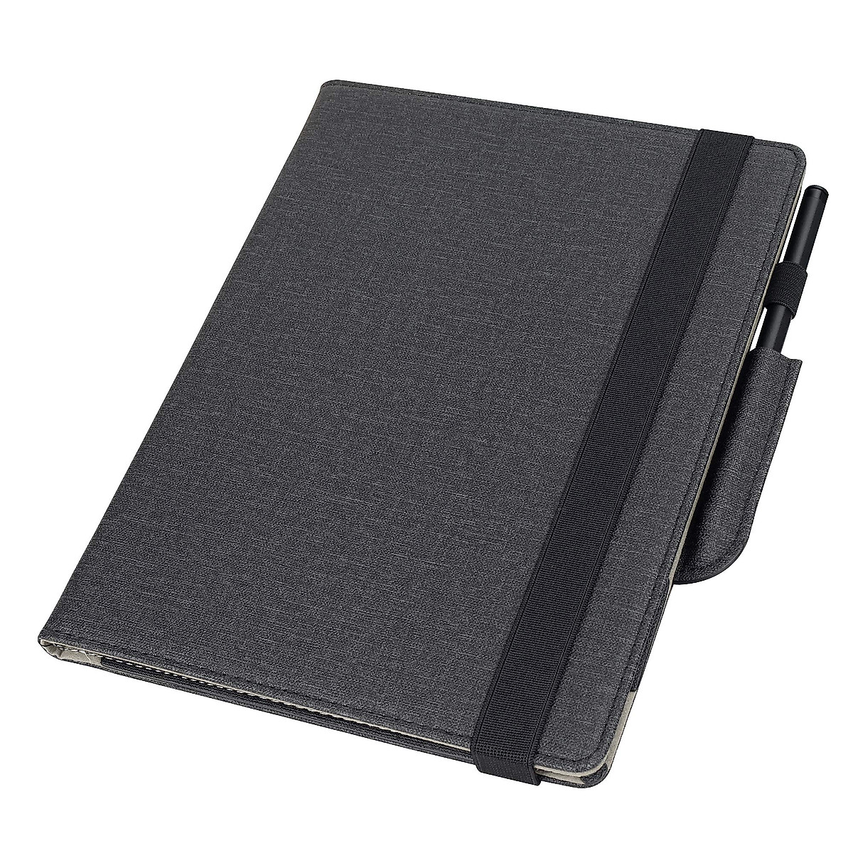KuRoKo Book Folio Case Cover with Hand Strap and Pen Holder for Remarkable 2 10.3 Inch Digital Paper 2020 Released-Black
