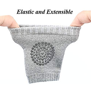 Hidetex Baby Leg Sleeve for Crawling – Infant Kneepads,Elastic Leg Warmers, Anti-Slip Leg Protector for Unisex Baby(5 Pairs) (Model 1)