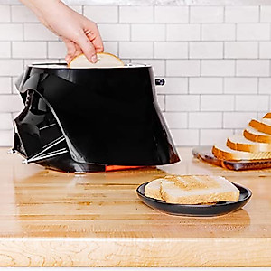 Uncanny Brands Star Wars Darth Vader Halo Toaster - Lights-Up and Makes Lightsaber Sounds