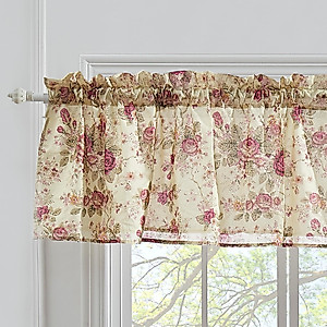 Greenland Home Antique Rose Valance, 84 by 21-Inch