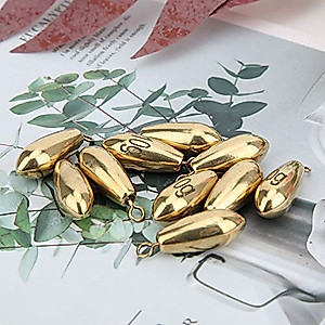 nwejron Fishing Sinkers Set, Alloy Copper Fishing Weights Fishing Sinkers Accessories Kit for Fishing Lovers for Fishing Tool(10g)