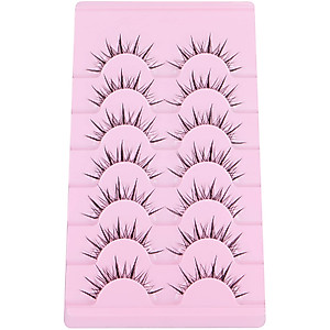 Manga Lashes Natural Look Wispy 3D Anime Manhua Lashes False Eyelashes Asian Korean Makeup Kpop Style Cosplay Lash Pack by EYDEVRO