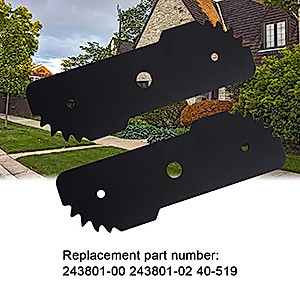 2 PK 243801-02 Edger Blade (7-3/4" x 2-3/4"), Compatible with Black & Decker LE750 & EH1000 ‎EB-007AL Lawn Edger Blade - Replacement 243801-00, 243797-00, 40-519, for Craftsman Model CMEED400, (2 PK)