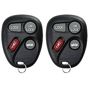 KeylessOption Keyless Entry Remote Key Fob Replacement for 10443537 (Pack of 2)