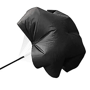 KEYPOWER Running Speed Training 56" Parachute with Adjustable Strap Speed Chute Resistance Running Parachute for Adults