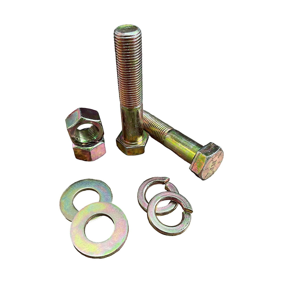 M&M Fasteners 1,250 Piece Grade 8 Fine Thread Nut Bolt Hex Bolt Hex Head Cap Screw & Washer Assortment with Metal Drawer