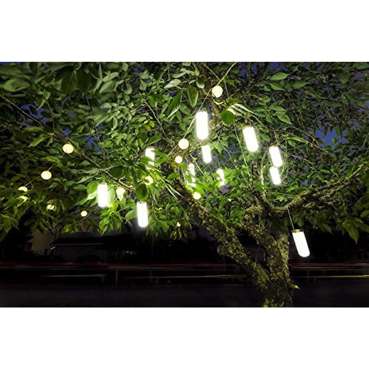 Britta Products Hanging Solar Garden Tree Light - Waterproof Solar Lights, Solar Tree Lighting - Set of Two (2) Lights
