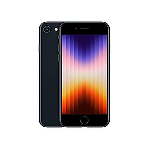 Apple 2022 iPhone SE (64 GB, Midnight) [Locked] + Carrier Subscription