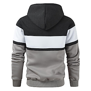 Lulucleaf Mens Hoodies Pullover Long Sleeve Casual Hoodie for Men Hooded Sweatershirt DimGrey Medium