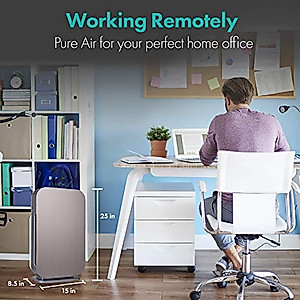 Alen BreatheSmart FLEX HEPA Air Purifier, Medical Grade Filtration H13 True HEPA for 700 SqFt, 99.9% Airborne Particle Removal, Air Purifier for Allergens, Dust, Mold, Heavy Odors, (Graphite)