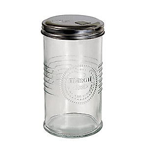 Grant Howard Mason Classics Sugar Shaker 14 oz, Glass Sugar Dispenser