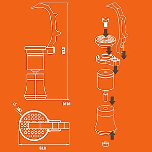 MagiDeal Versatile Model Painting Stand Base Holder Painting Handle Scale Model Painting Tools for Assembling Miniature Models Figurines Miniatures