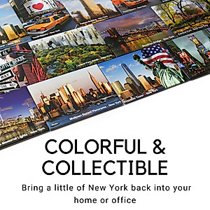 Times Square Panorama - New York City Landmarks Photo Souvenir Refrigerator Magnet NYC Fridge Metal Magnet - New York Landmarks Cool Collectible Keepsake Gift
