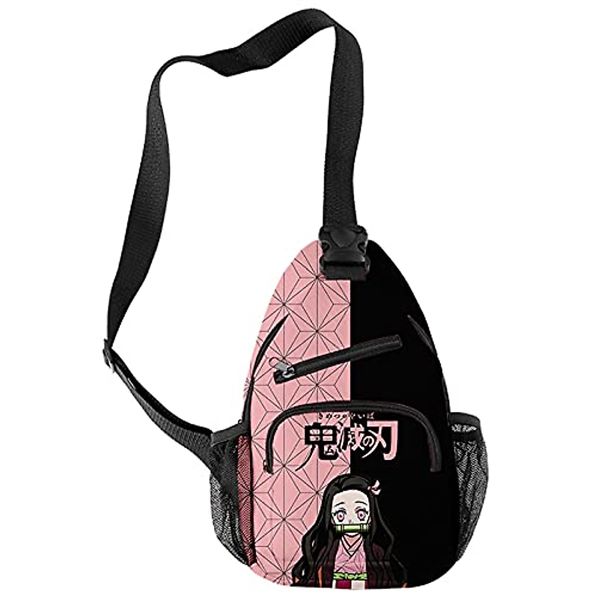 HANDAFA Unisex Single Shoulder Bag Anime Cosplay Sling Backpack Nezuko Print Daypack(Nezuko) One Size