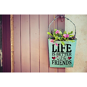 16 Piece Inspirational Word Stencil Set - Stencils for Painting on Wood - Quotes Include Dream, Faith Hope Love - Stencils for Painting on Canvas, Stencils for Crafts Reusable for Signs and Fabric