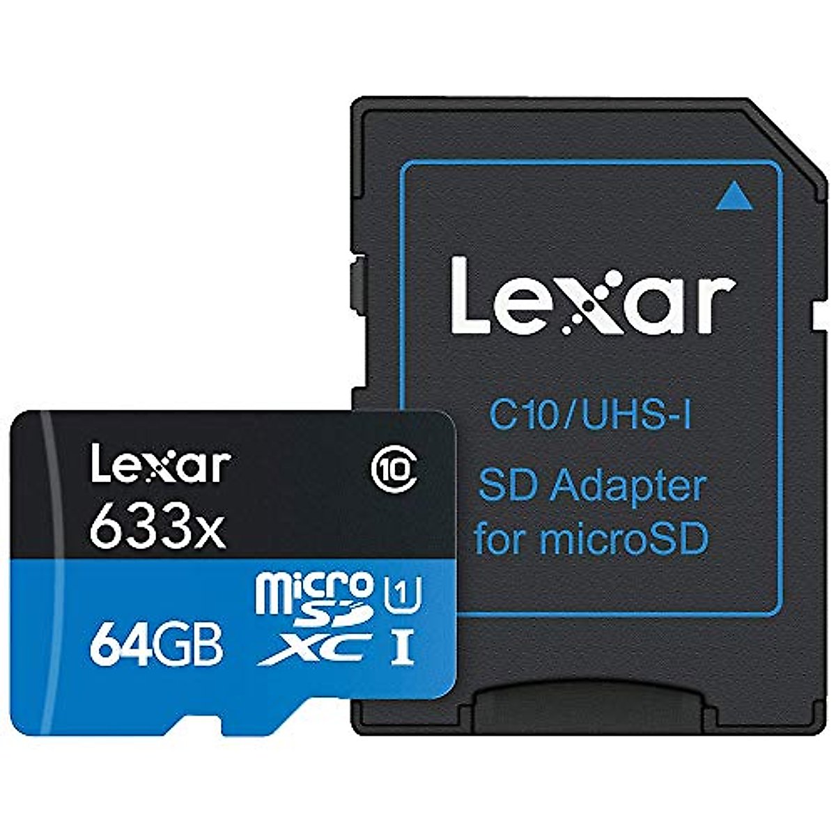 Lexar LSDMI64GBBNL633A High-Performance 633x microSDHC/microSDXC UHS-I 64gb Memory Card 2 Pack
