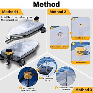 Boat Cover Support Poles Stand 2Pcs System Stable Base Height Adjustable Aluminum Boat Pontoon Cover Poles Post Marine Grade Aluminum Bimini Boat Tarps Winterization Cover Stand
