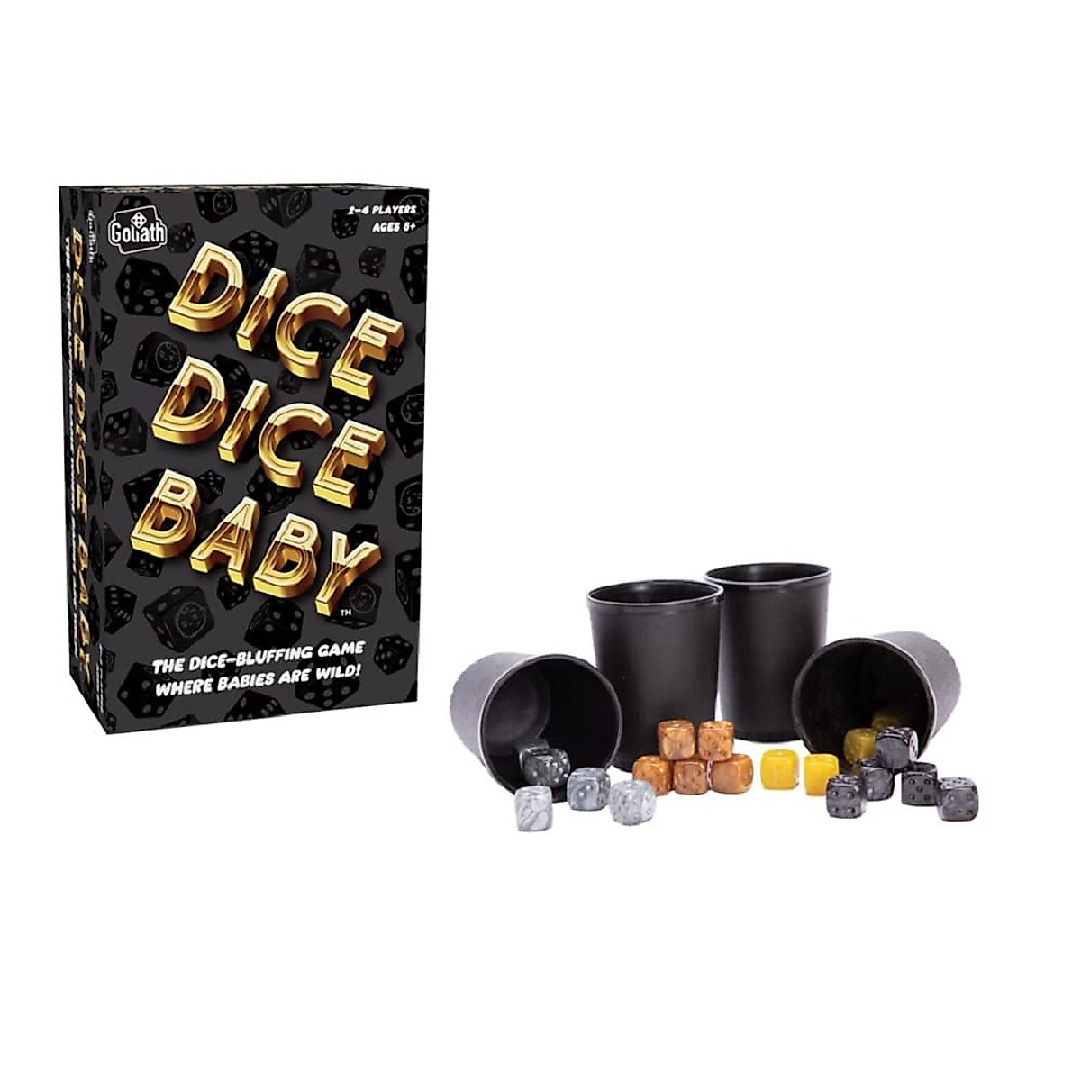 Goliath Dice Dice Baby Game - Dice Bluffing Game Where Babies are Wild - Ages 8 and Up, 2-4 Players