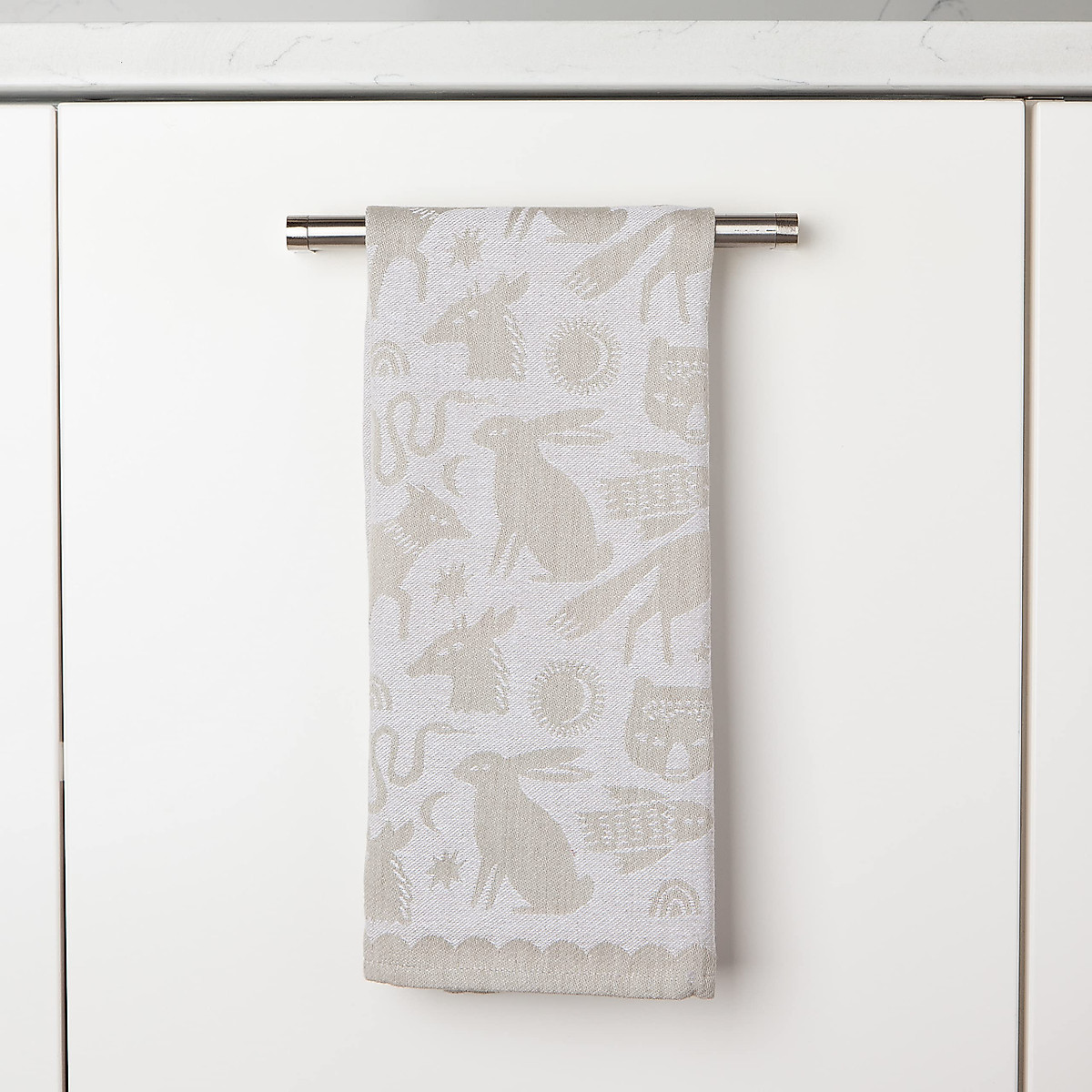 Danica Studio Timber Woven Cotton Jacquard Dishtowel, 18 x 28 inches