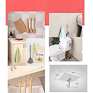 Wall Adhesive Hooks, Wall Hooks for Hanging, Heavy Duty Hooks Adhesive Wall Hooks, Self Adhesive Hooks , Clear Hooks -22lbs, Bathroom Hooks for Wall,Kitchen Cabinet Hooks, Utility Hooks (30 Pieces)