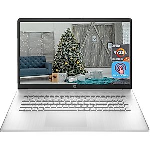 HP 2023 Newest Business Laptop, 17.3" Touchscreen Display, AMD Ryzen 5 7530U(6-core), 64GB RAM, 4TB SSD, AMD Radeon Graphics, WiFi 6, Bluetooth, USB Type A&C, Windows 11 Home