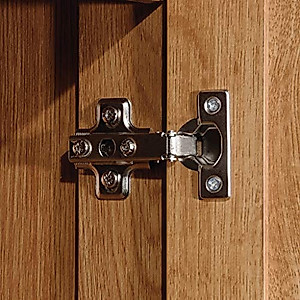 Sauder Storage Cabinet, Highland Oak Finish